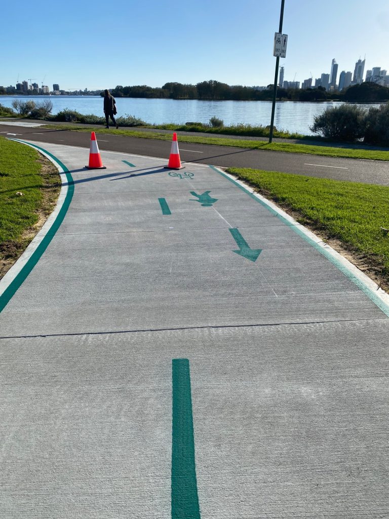 PSP Path Mccallum Park - Delineation Line Marking