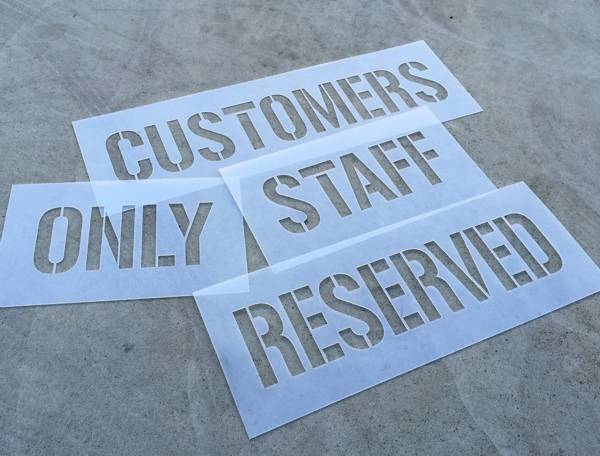 Line Marking Stencils Perth | Custom Line Marking Stencils - WA
